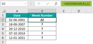 Week Number In Excel Formula Examples How To Use
