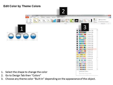 0115 Four Tabs Design Infographics With Text Representation Powerpoint