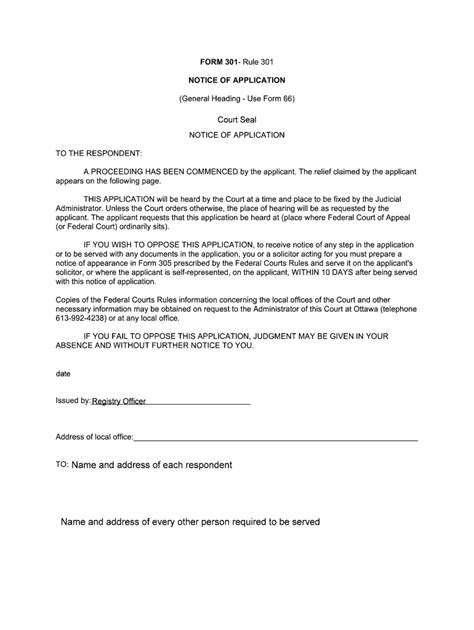 Notice Of Application Fill Out And Sign Online Dochub