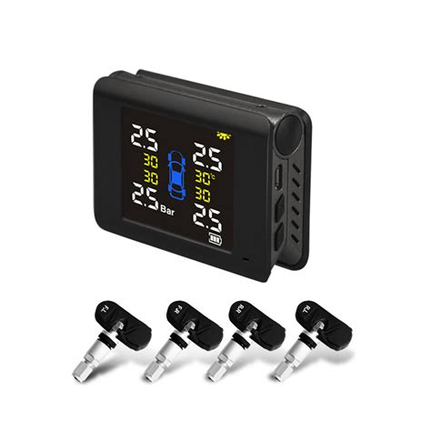 Folding Wireless Tire Pressure Monitoring Alarm Sy Grandado