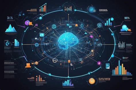 Ai Big Data And Business Analytics Icons Represent The Integration Of Advanced Technology