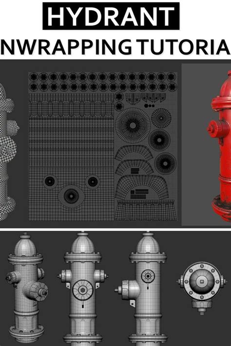 ArtStation Hydrant Unwrapping Tutorial Tutorials