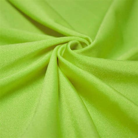 Neon Lime Shiny Nylon Spandex Soft Weaves Collection Discover Luxurious Soft Fabrics