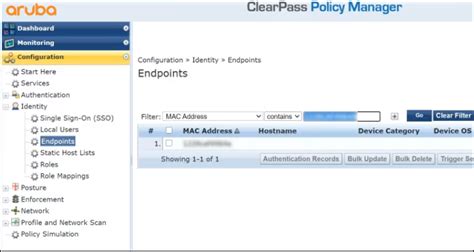 View Device Attributes On The Aruba Clearpass Console