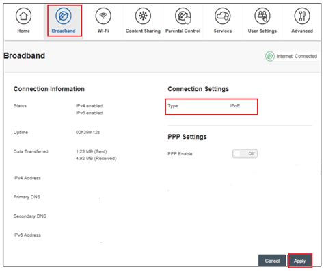 How To Configure Sagemcomm Modem Using IPoE SpinTel Knowledgebase