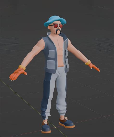 Male Character Modular Fornite Style Free 3d Model Cgtrader
