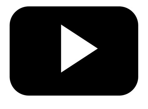 Black And White Youtube Icon At Collection Of Black