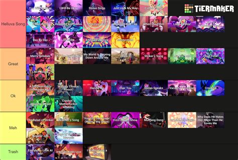 All Helluva Boss Songs Up To Sinsmas Tier List Community Rankings