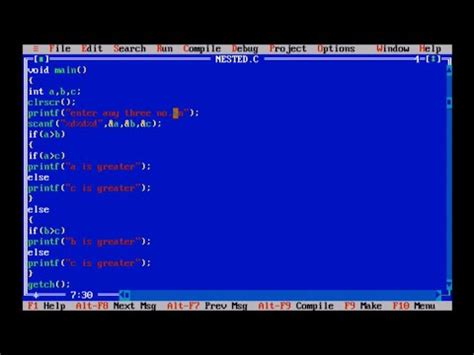 Nested If Statement Program Syntax Flow Chart C Programming Language YouTube