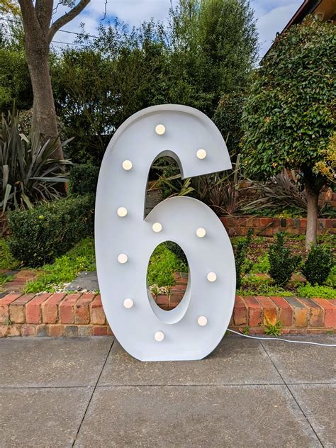 Giant 12m Light Up Marquee Numbers Range For Hire 1 2 3 4 5