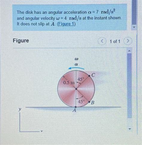 Solved The disk has an angular acceleration α rad s and Chegg