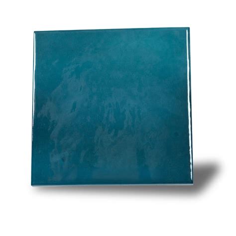 Apollo Tile Zahara Tropical Teal 6 In X 6 In Glossy Porcelain Floor And Wall Tile 5 38 Sq Ft