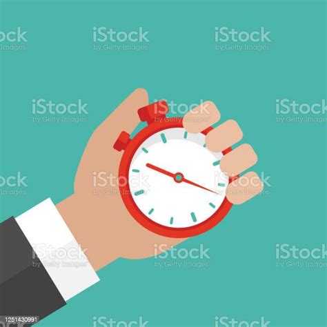 청록색 배경에 고립 된 빨간 스톱 워치와 손 빠른 시간 정지 시계 제한된 제안 마감 기호 벽 시계에 대한 스톡 벡터 아트 및 기타 이미지 Istock