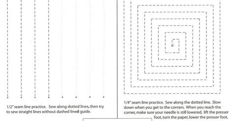 Practice Sewing Patterns On Paper