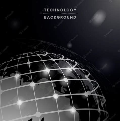 글로벌 연결 배경 무료 벡터