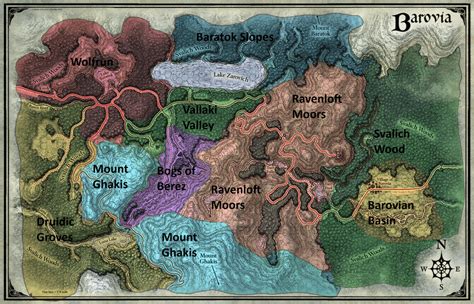 I Made A Map Of The Nine Regions Of Barovia What Random Encounters Or
