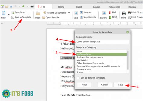 How To Create Templates In Libreoffice