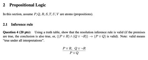 solved 2 propositional logic in this section assume