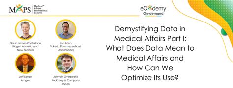 Webinar Demystifying Data In Medical Affairs Part I What Does Data Mean To Medical Affairs And