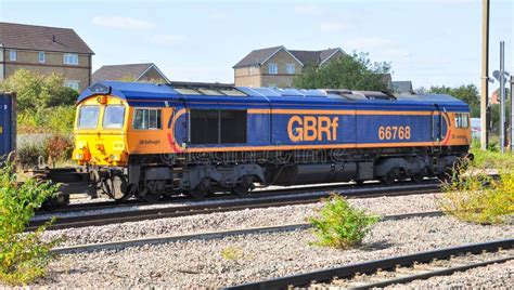 Gbrf Class 66 Diesel Locomotive At Peterborough England Uk Editorial