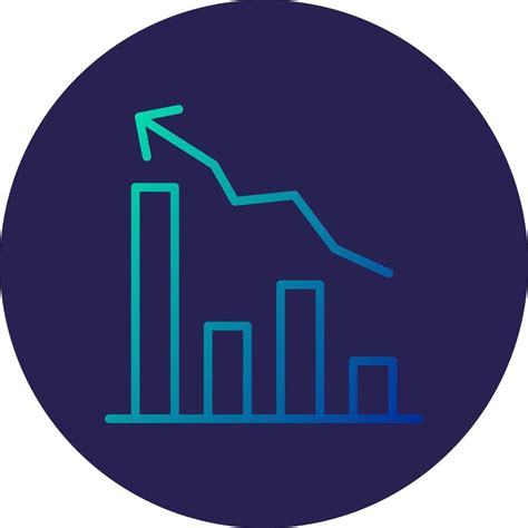 Bar Chart Line Circle Gradient Icon Design 48175081 Vector Art At Vecteezy
