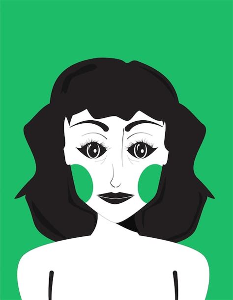 Premium Vector Alien Face Girl
