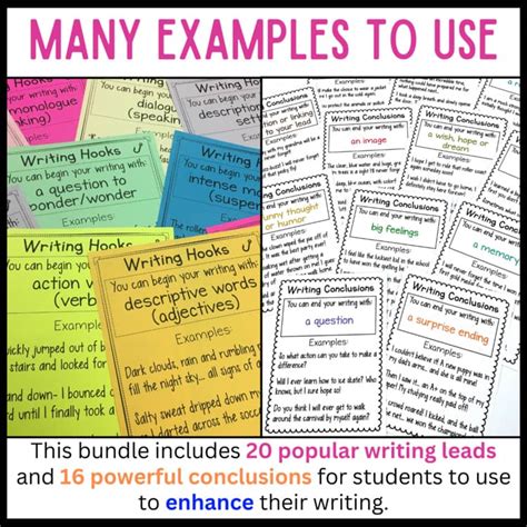 Writing Lead Hook Conclusion Narrative Informational Opinion Scaffold
