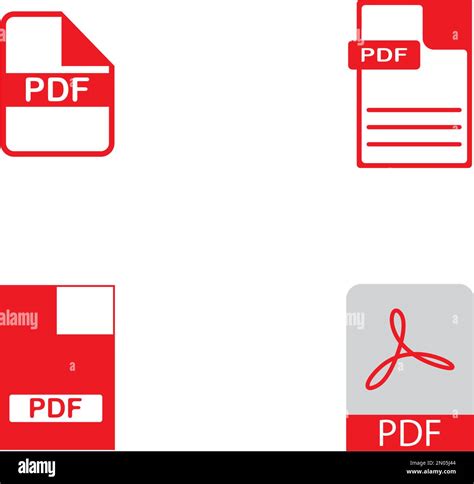 pdf icon vector illustration template stock vector image and art alamy