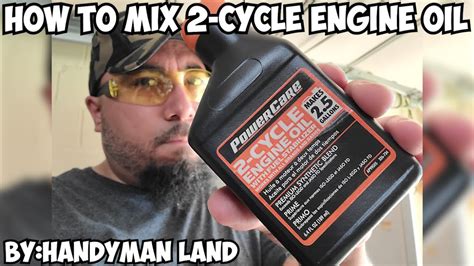 How To Mix 2 Cycle Engine Oil Youtube
