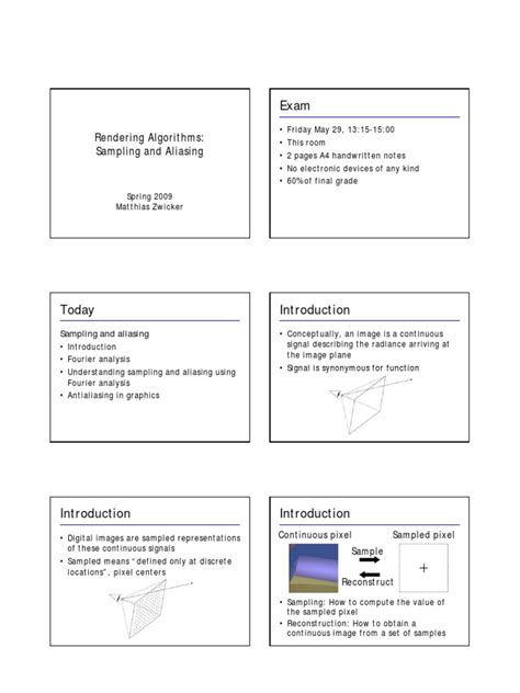 11 Sampling And Aliasing Pdf Sampling Signal Processing Fourier Analysis