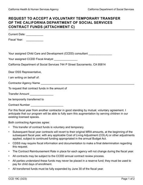 Form Ccd19c Attachment C Download Fillable Pdf Or Fill Online Request