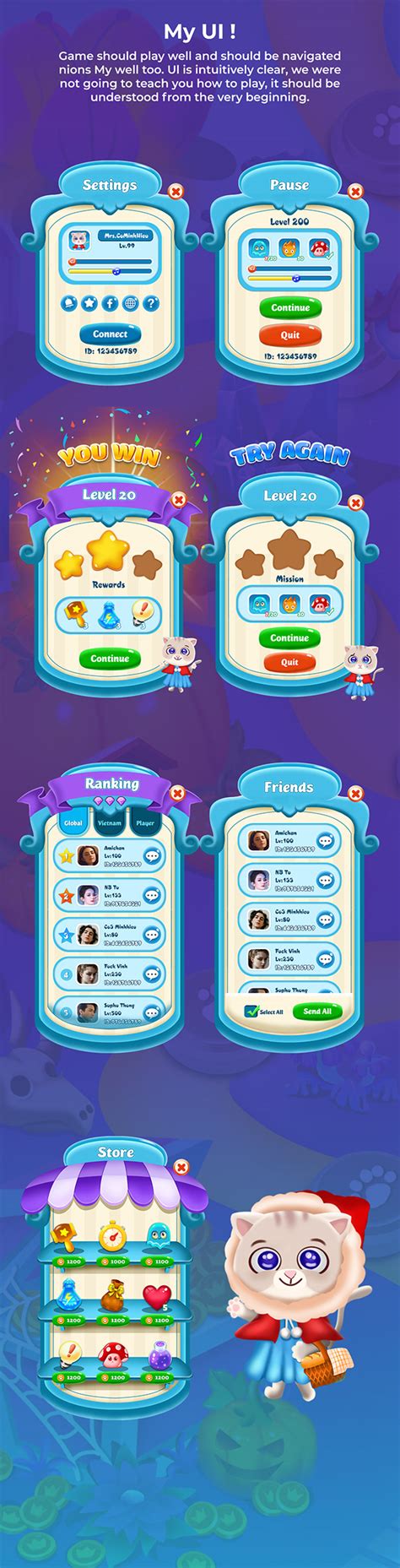 Meow Adventure Casual Game Behance