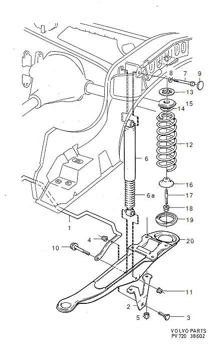 1992 Volvo 240 Spacer Rear Suspension See 1273754 Genuine Volvo Part