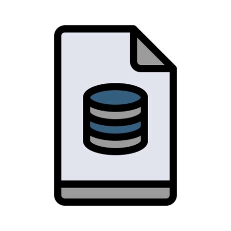 Sql Generic Outline Color Icon Sql Generic Outline Color Icon