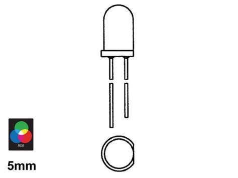 LED5 RGB 5 Mm RGB BLINKING LED WITH INTERNAL PROGRAM Velleman
