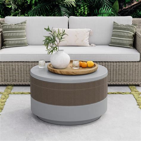Cosiest Outdoor Coffee Table Round Mgo Centerpiece Table