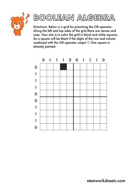 Free Boolean Algebra Pack Stemworksheets
