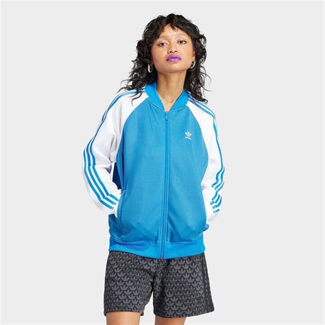 Adidas Womens Adicolor Classics Oversized Superstar Track Jacket