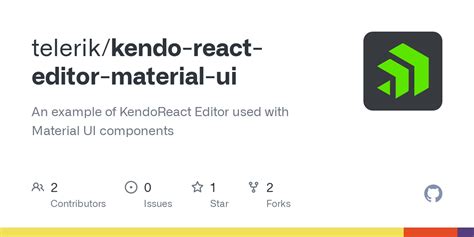 Github Telerikkendo React Editor Material Ui An Example Of
