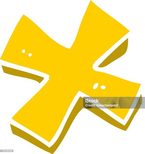 Cartoon Doodle Multiplication Symbol Stock Illustration Download