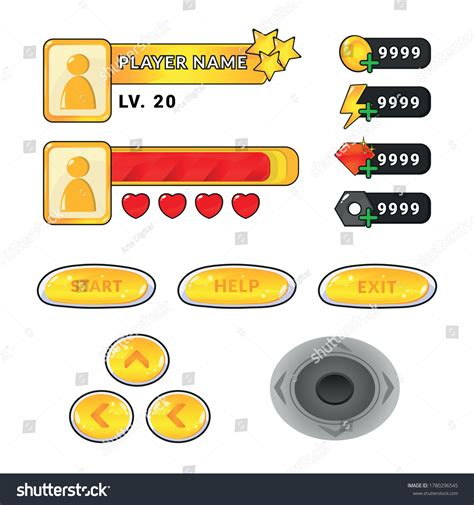 D Game Sprite Button Images Stock Photos Vectors Shutterstock