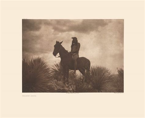 Curtis Pl 13 The Scout Apache The North American Indian