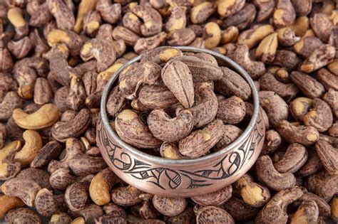 Baked Salted Cashews With Skin Cashew Nut Salty Roasted Food