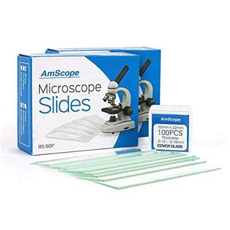 Amscope Microscope Slides 100 Blank Slides With 100 Cover Glass Swiftsly