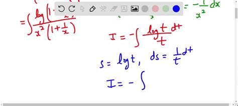 Solved The Value Of The Integral ∫ Log X 1 Logx X X 1 D X Is A