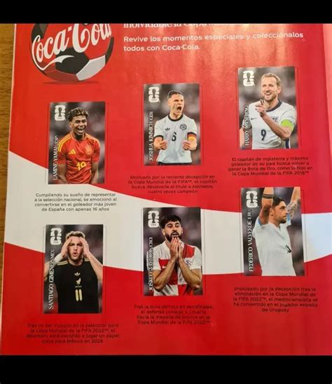 Set Completo De 14 Estampas Coca Cola Mundial 2026 Panini Mundial 2026