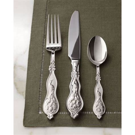 Wallace Silversmiths Peacock 45 Pc Flatware Set 1810 American Box