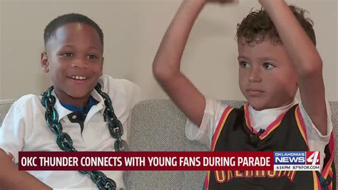 Okc Thunder Connects With Young Fans During Parade Oklahoma City