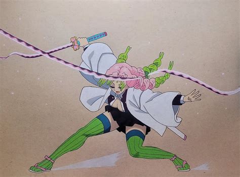 Demon Slayer Mitsuri Kanroji Fan Art Etsy