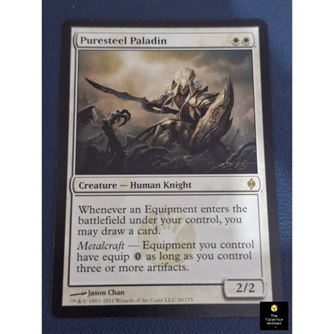 Magic The Gathering Mtg Card Game Puresteel Paladin Nf [white